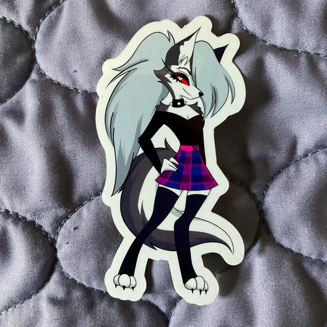 Helluva Boss Loona Vinyl Sticker - Bi Pride Dress (3”) - Etsy