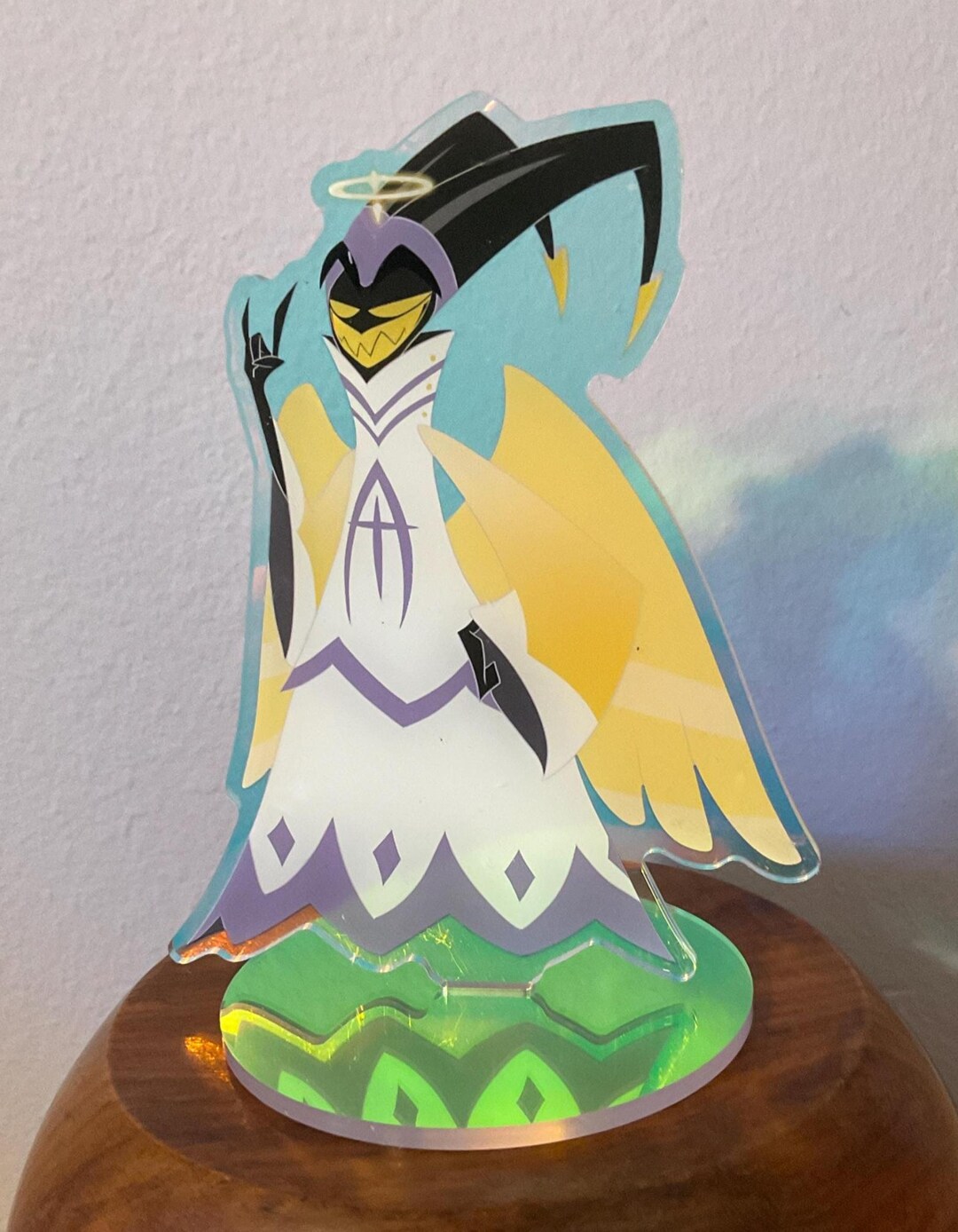 Rainbow! Hazbin Hotel Inspired Adam Acrylic Standee 6” - Etsy
