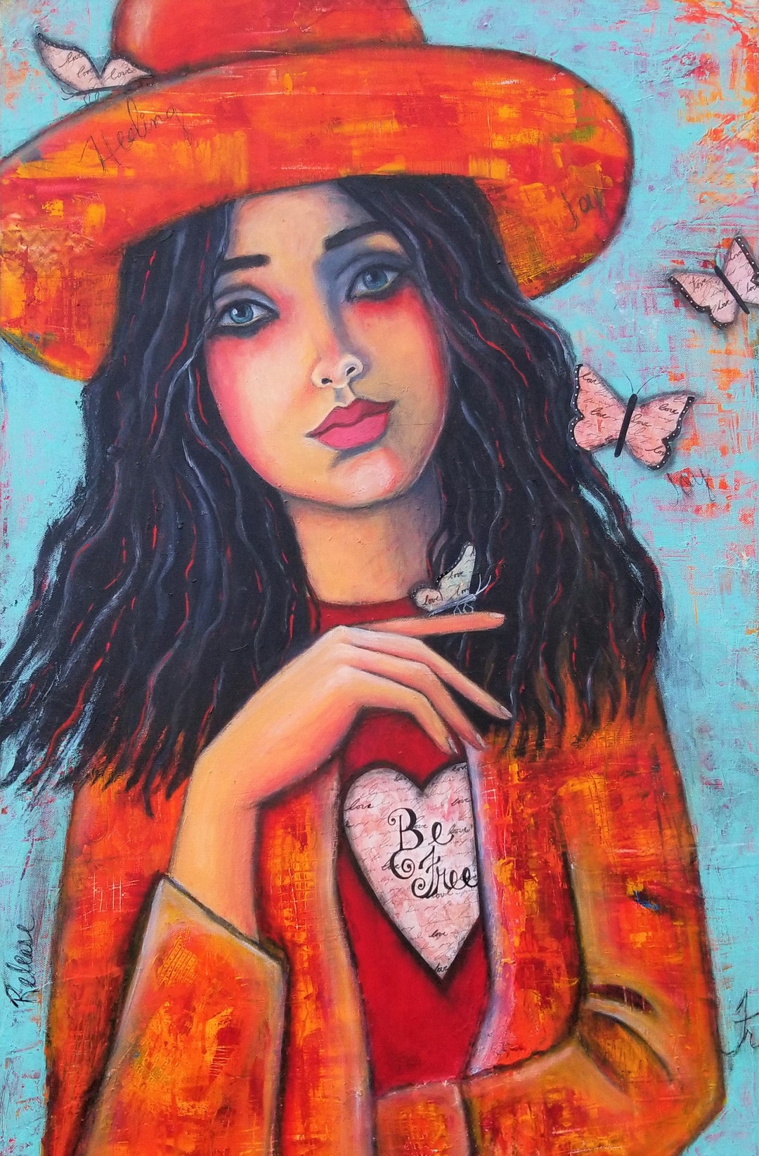 Inspirational, Prophetic Art Print "releasing Freedom" Womens Art ...