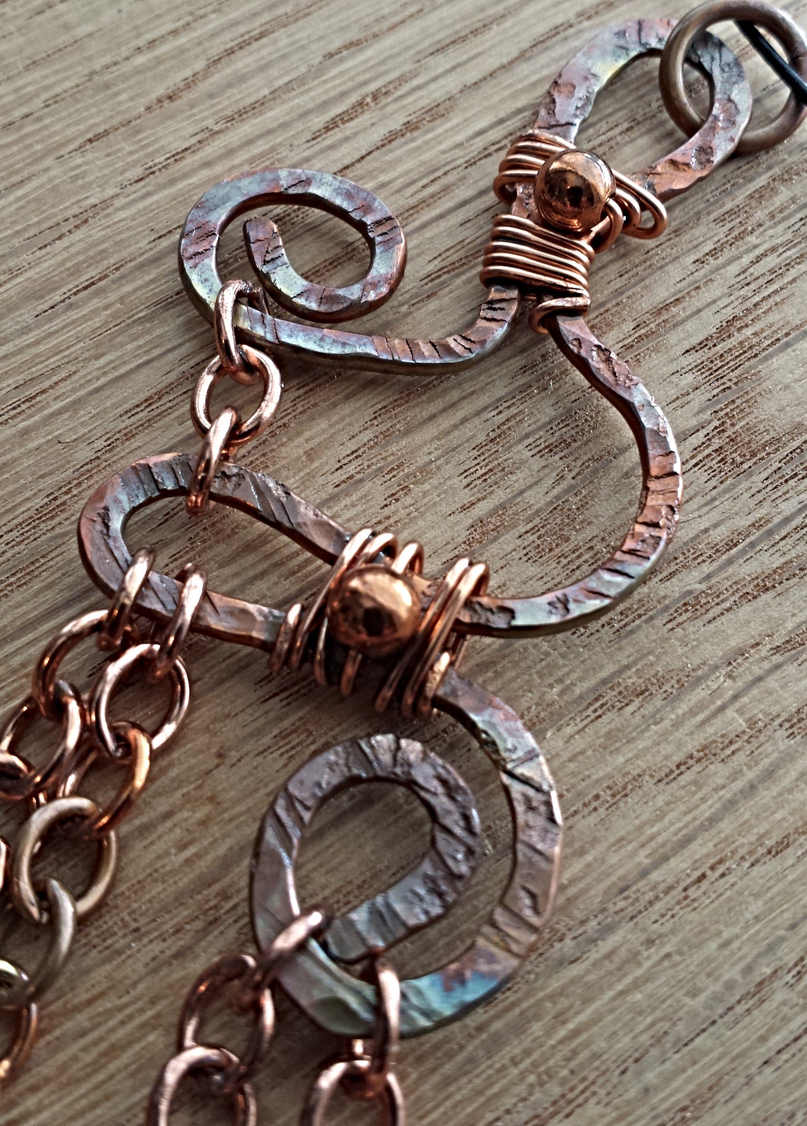 Edgy Necklace, Edgy Pendant, Copper Pendant, Copper Necklace, Funky ...