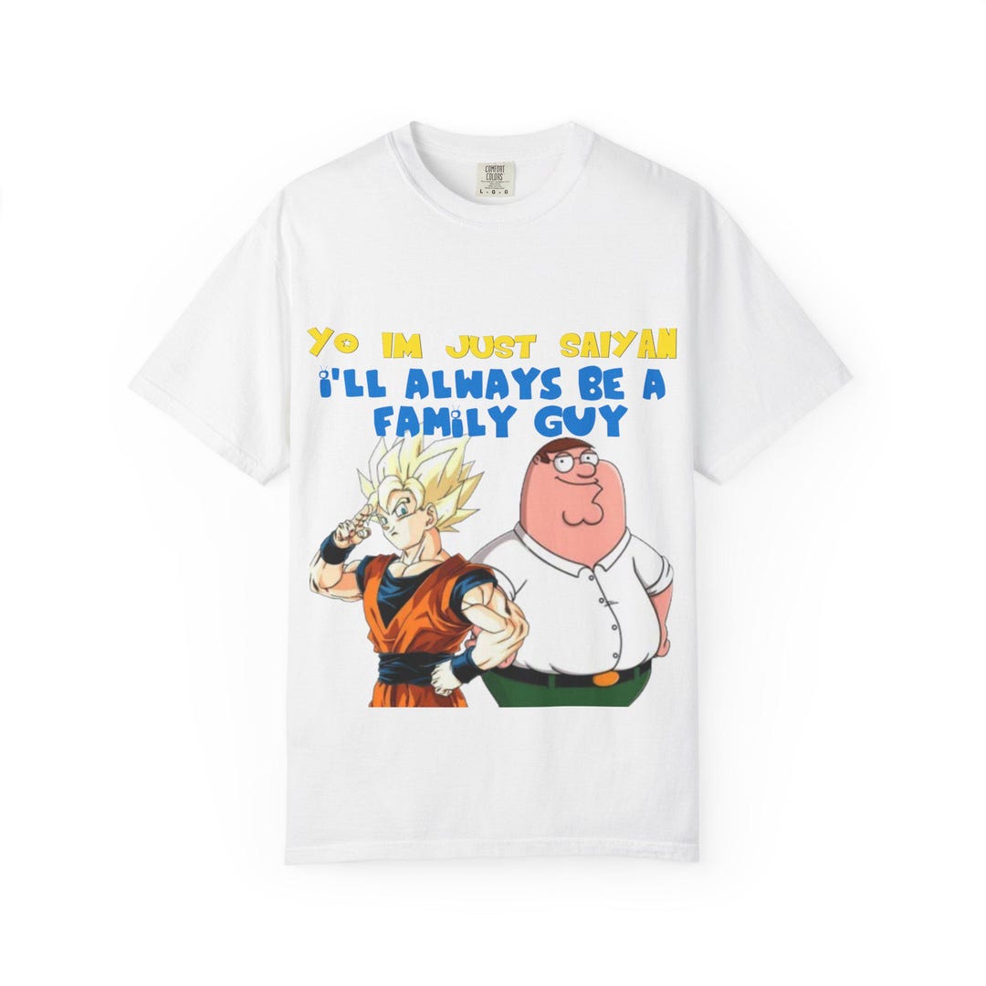 Goku and Peter Griffin Epic T-shirt | Family Guy X Dragon Ball Z T ...