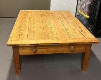 Antique English Pine Table - Etsy