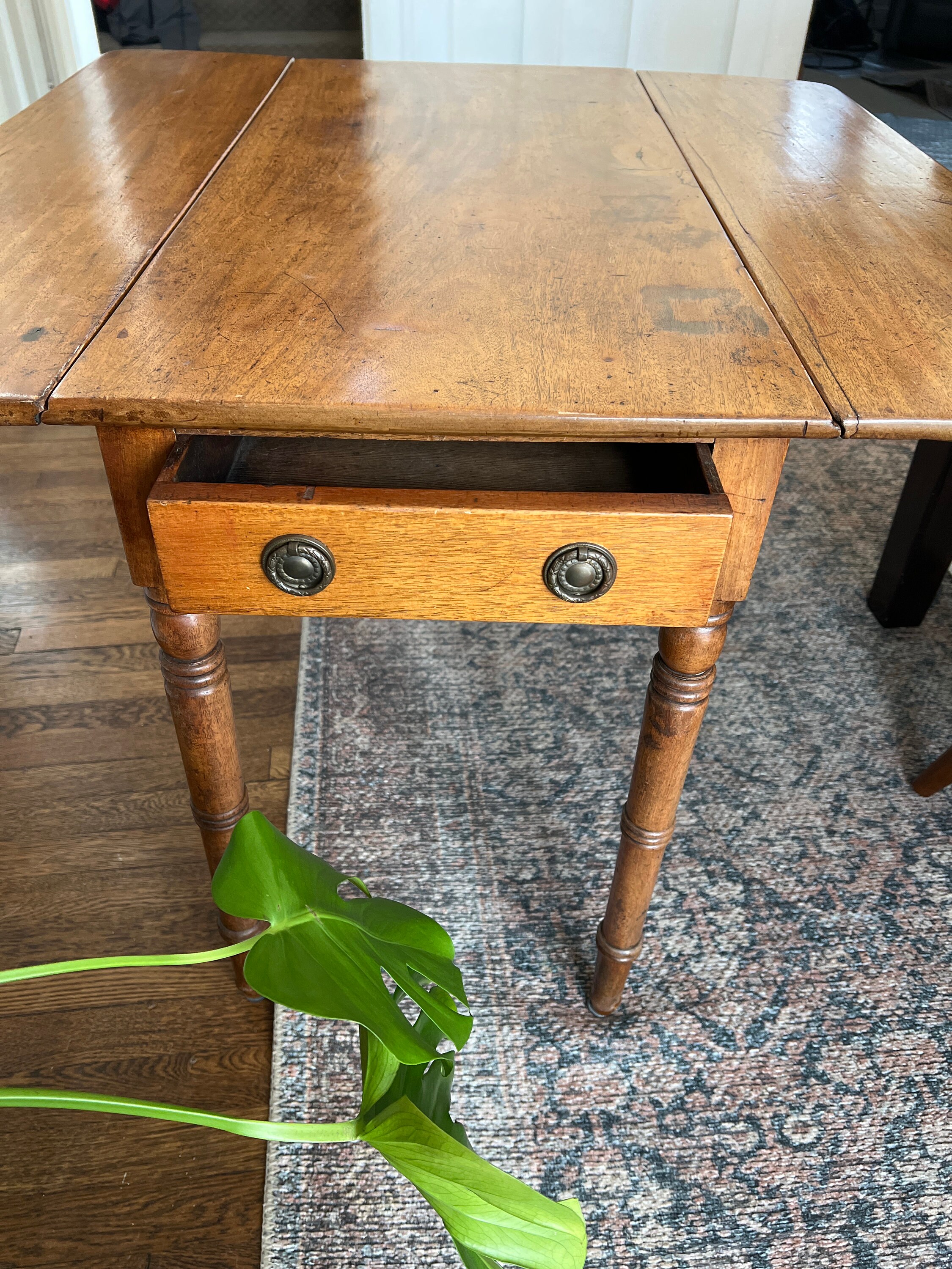 Antique Pine Drop Leaf Table - Etsy