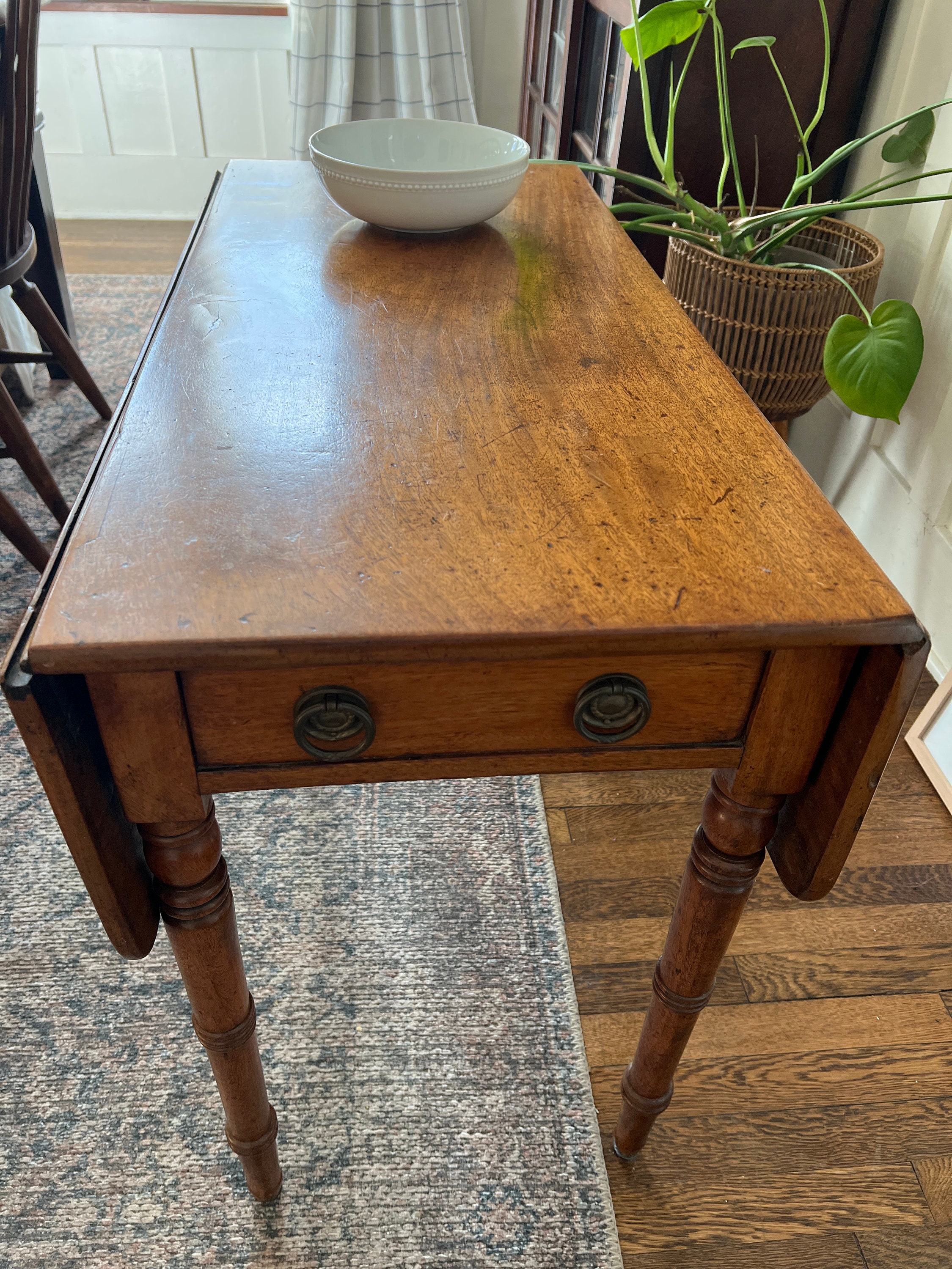 Antique Pine Drop Leaf Table - Etsy