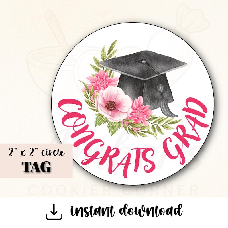 Congrats in a Circle - Etsy
