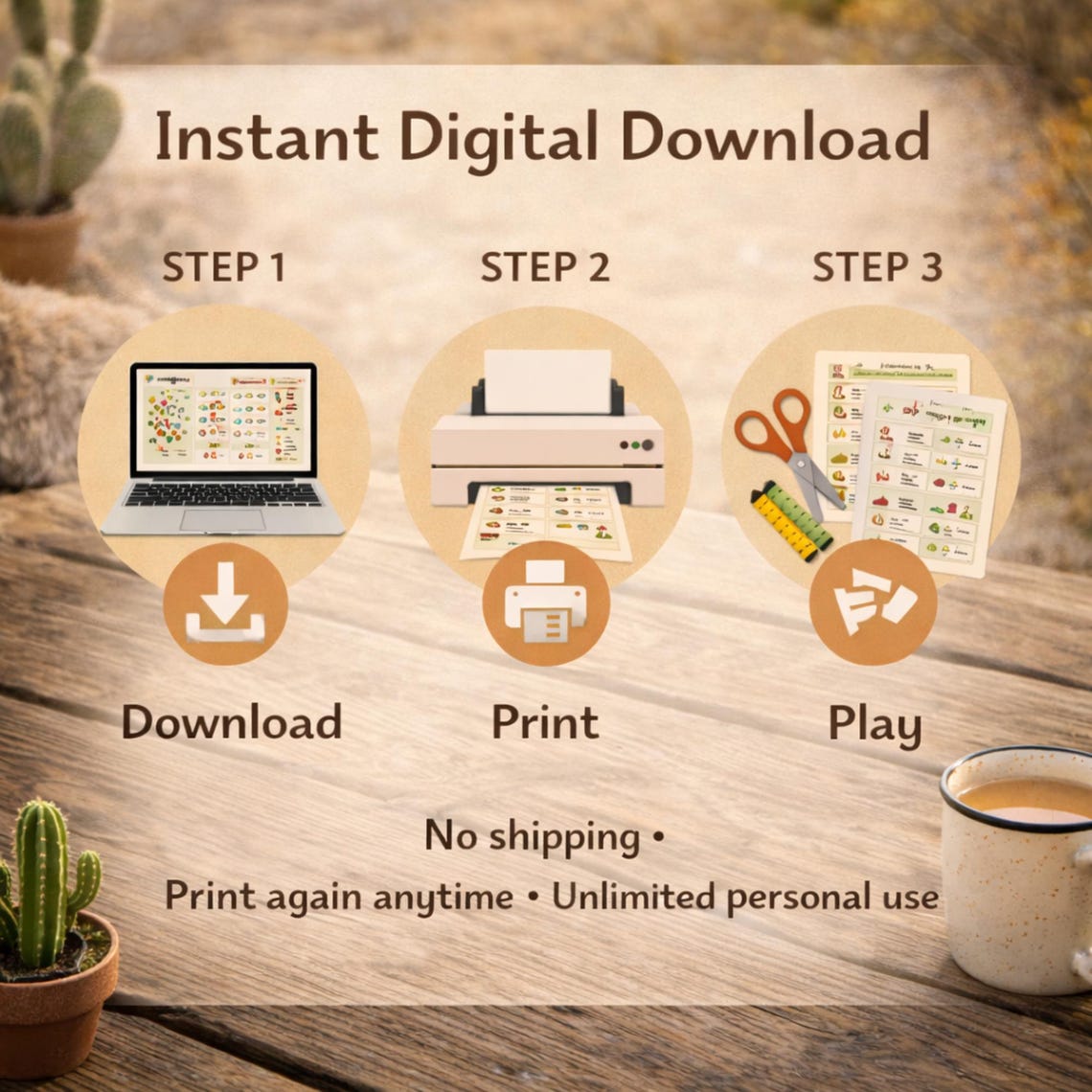 Kids Desert Scavenger Hunt Printable – Desert Activity Pack for Kids ...