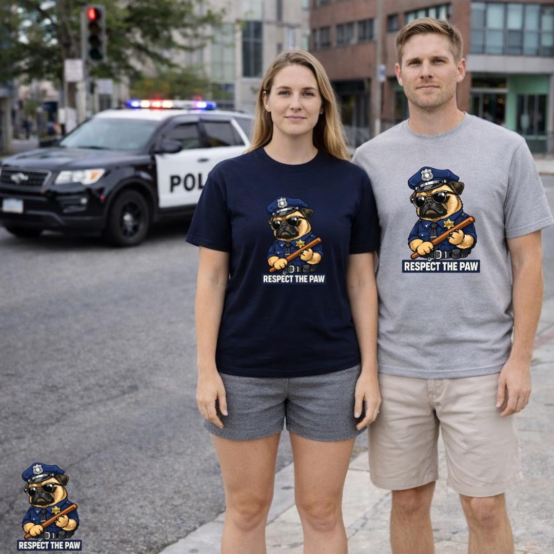 Respect the Paw K9 Officer Dog T-shirt | Eco-limited - Etsy