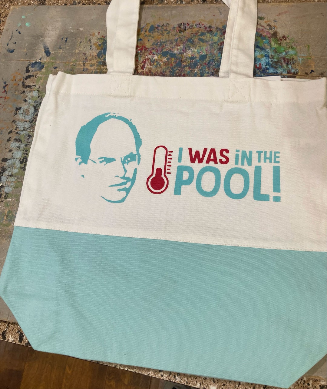 I Was in the Pool George Costanza Beach Bag - Etsy