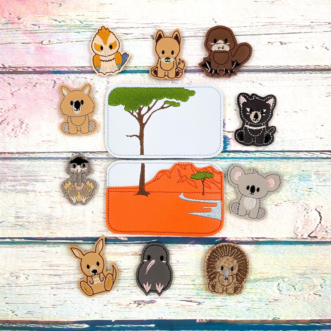 Australian Animals Tin Play Set, Felty, Australian Animal Felties ...
