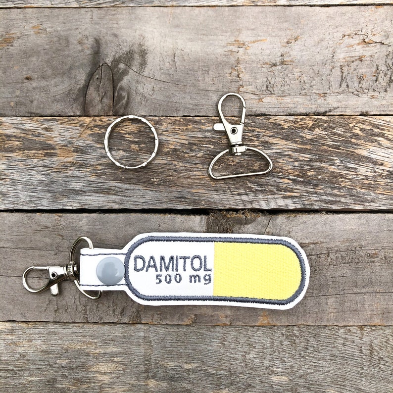 Chill Pill Key Ring Key Fob Bag Tag Snap Tab: Chillidon | Etsy