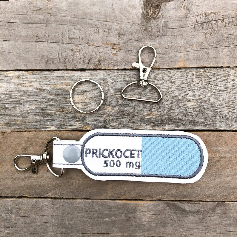 Chill Pill Key Ring Key Fob Bag Tag Snap Tab: Chillidon | Etsy