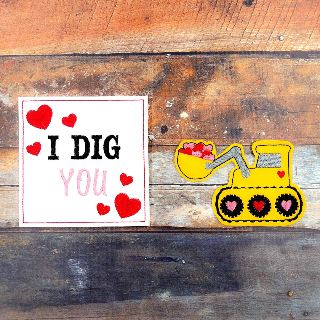 I Dig You Digger Valentine Finger Puppet and Card Pouch, Gifts for Kids ...