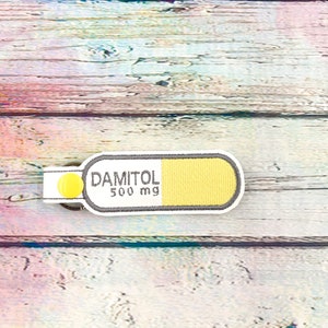 Chill Pill Key Ring Key Fob Bag Tag Snap Tab: Chillidon Crazyac Damitol ...