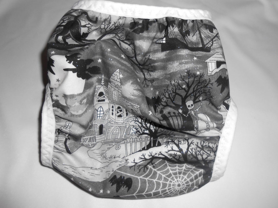 One Size Haunted Sparkle Diaper Cover - Etsy