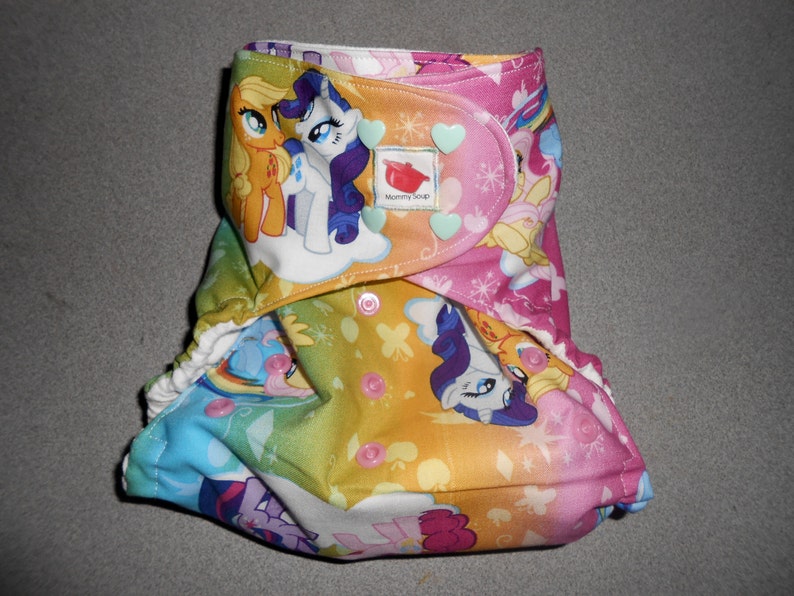 Full One Size Rainbow My Little Pony Pocket Diaper | Etsy