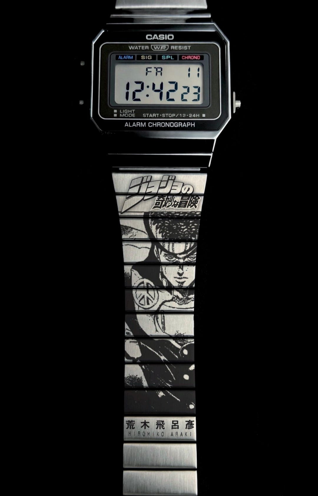 Custom Casio A700W-1A Jojo's Bizarre Adventure Inspired Design Engraved ...