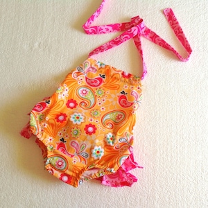 Baby Sunsuit Sewing Pattern Newborn to Two Years Ruffled - Etsy