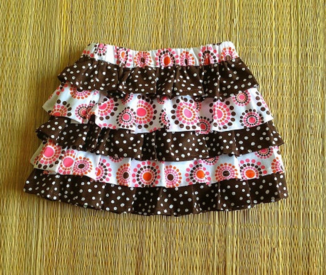 Ruffle Skirt Pattern Girl's Skirt Pattern Anna Ruffled - Etsy
