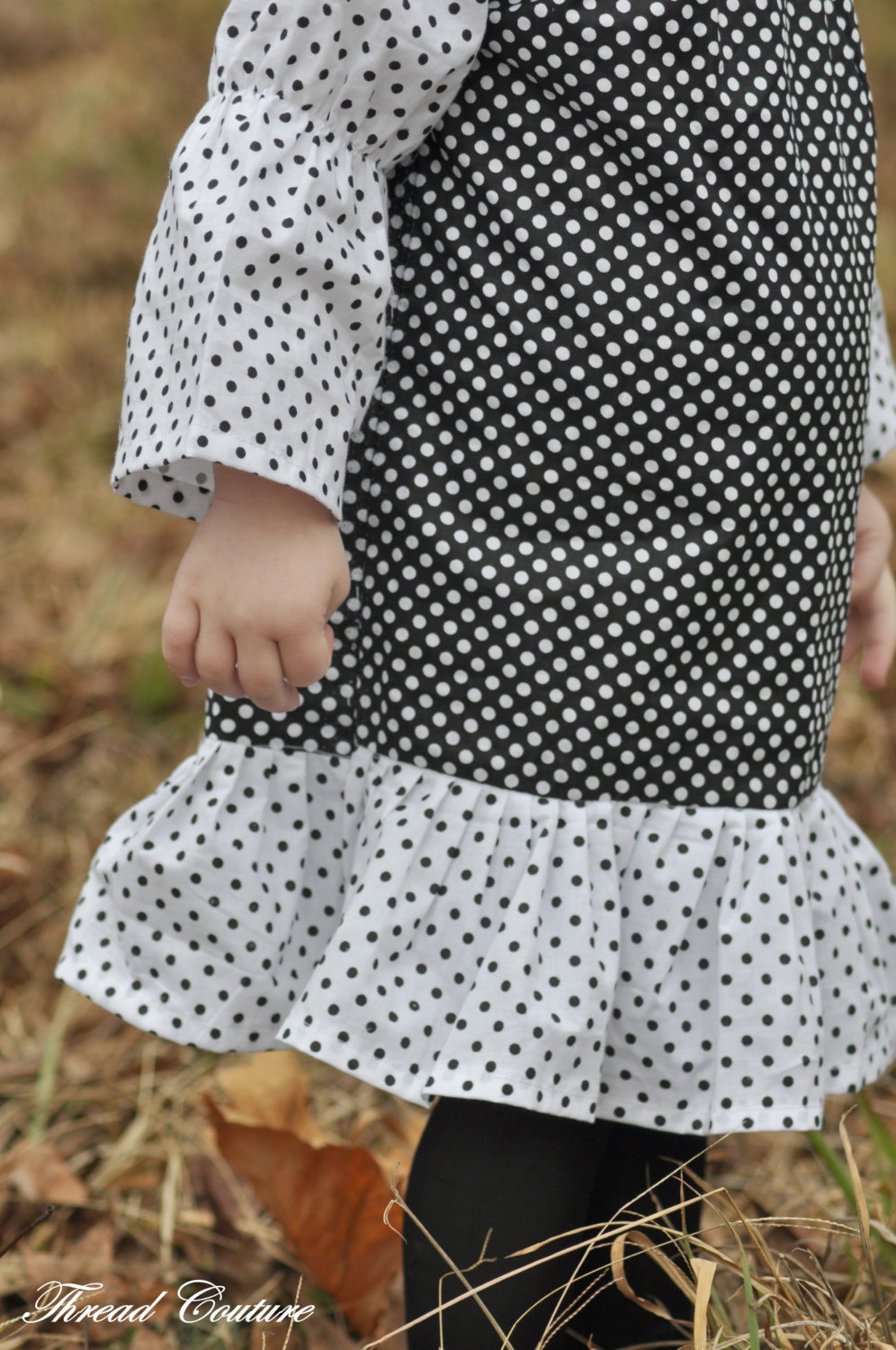 Girls Peasant Dress Pattern Long and Short Sleeves Easy | Etsy