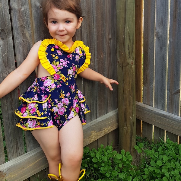 Girls Romper Pattern - Etsy