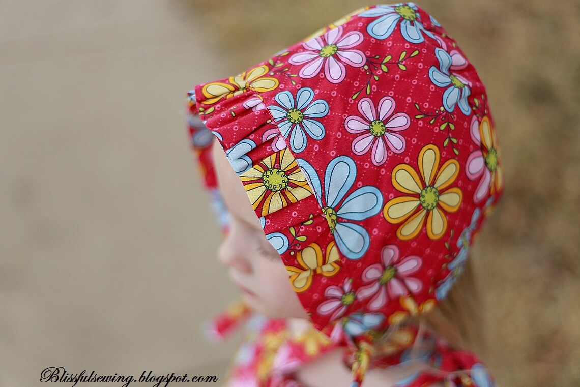 Sun Bonnet Sewing Pattern Baby Bonnet Pattern Newborn to | Etsy