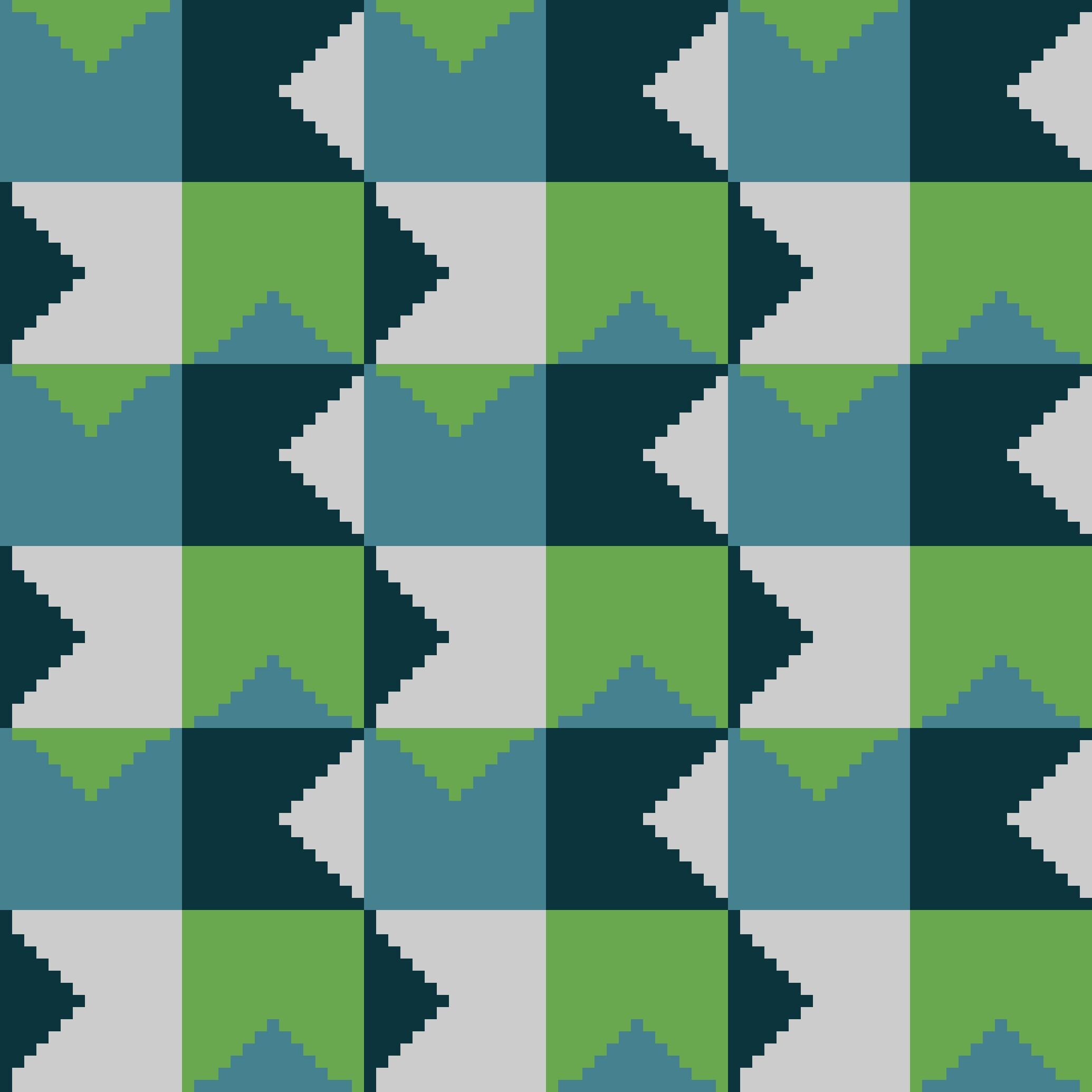 Tesselated Cross PDF Charts for C2C Crochet, Cross Stitch, Hama Beads ...