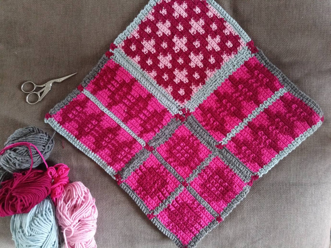 Welsh Blanket Caernarfon PDF Pixel Chart for Crochet Knitting - Etsy