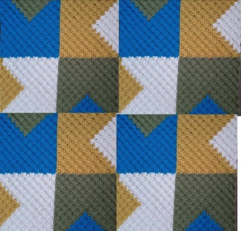 Tesselated Cross PDF Charts for C2C Crochet, Cross Stitch, Hama Beads ...