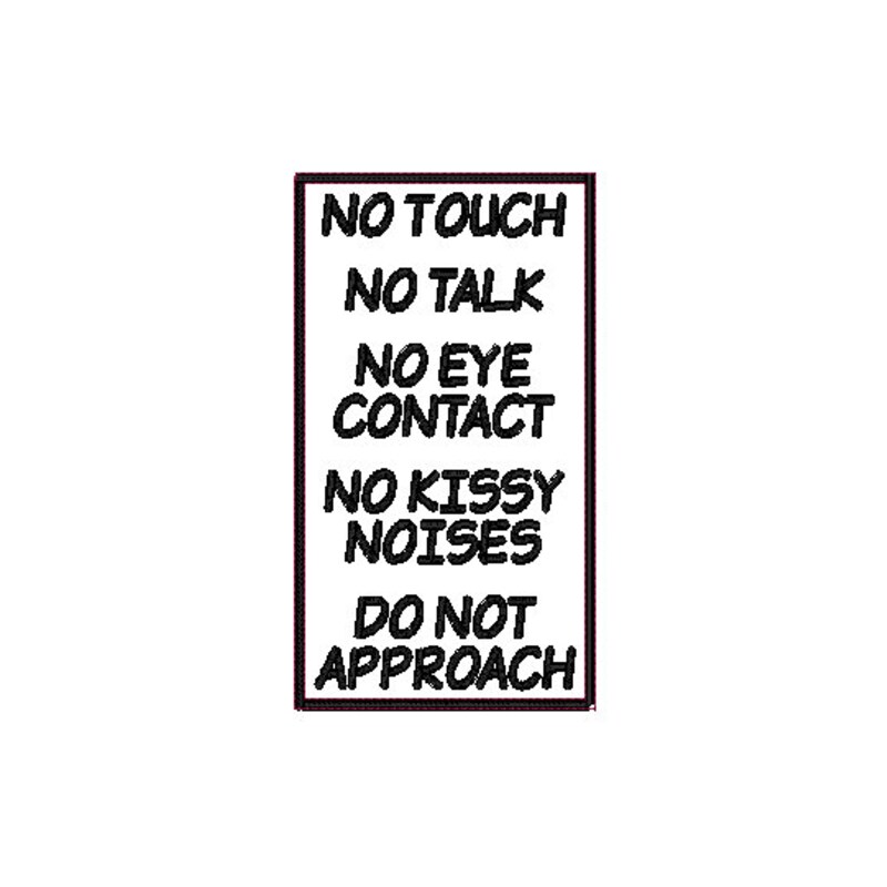 Do Not Touch Patch - Etsy