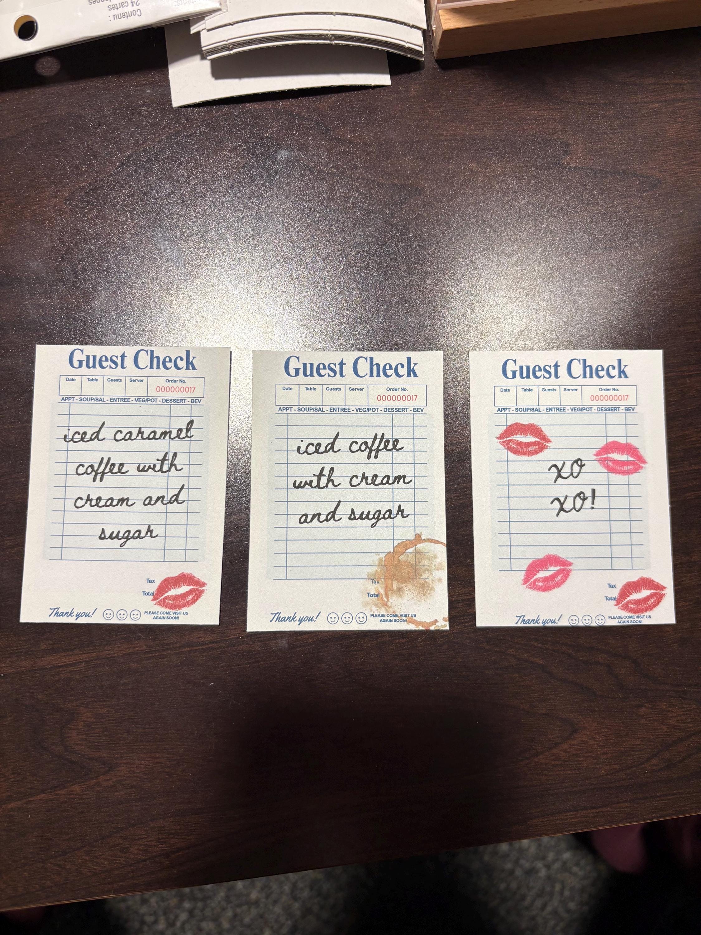 Iced Coffee Receipt Art Print | Retro Diner, Café-core Decor | Guest ...