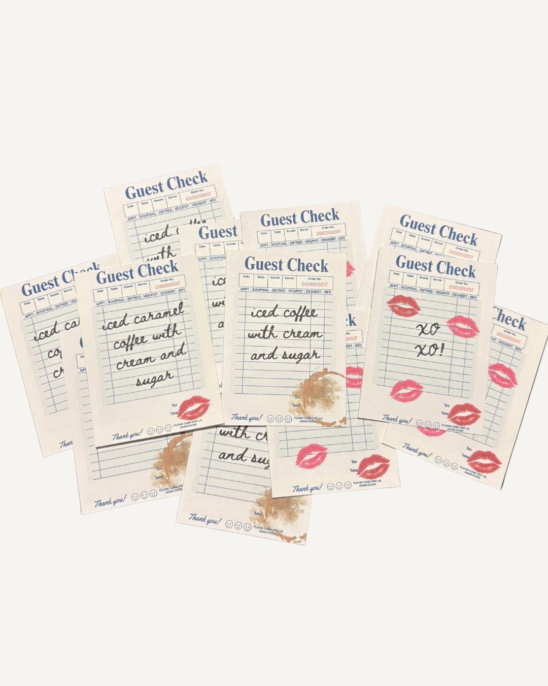 Iced Coffee Receipt Art Print | Retro Diner, Café-core Decor | Guest ...