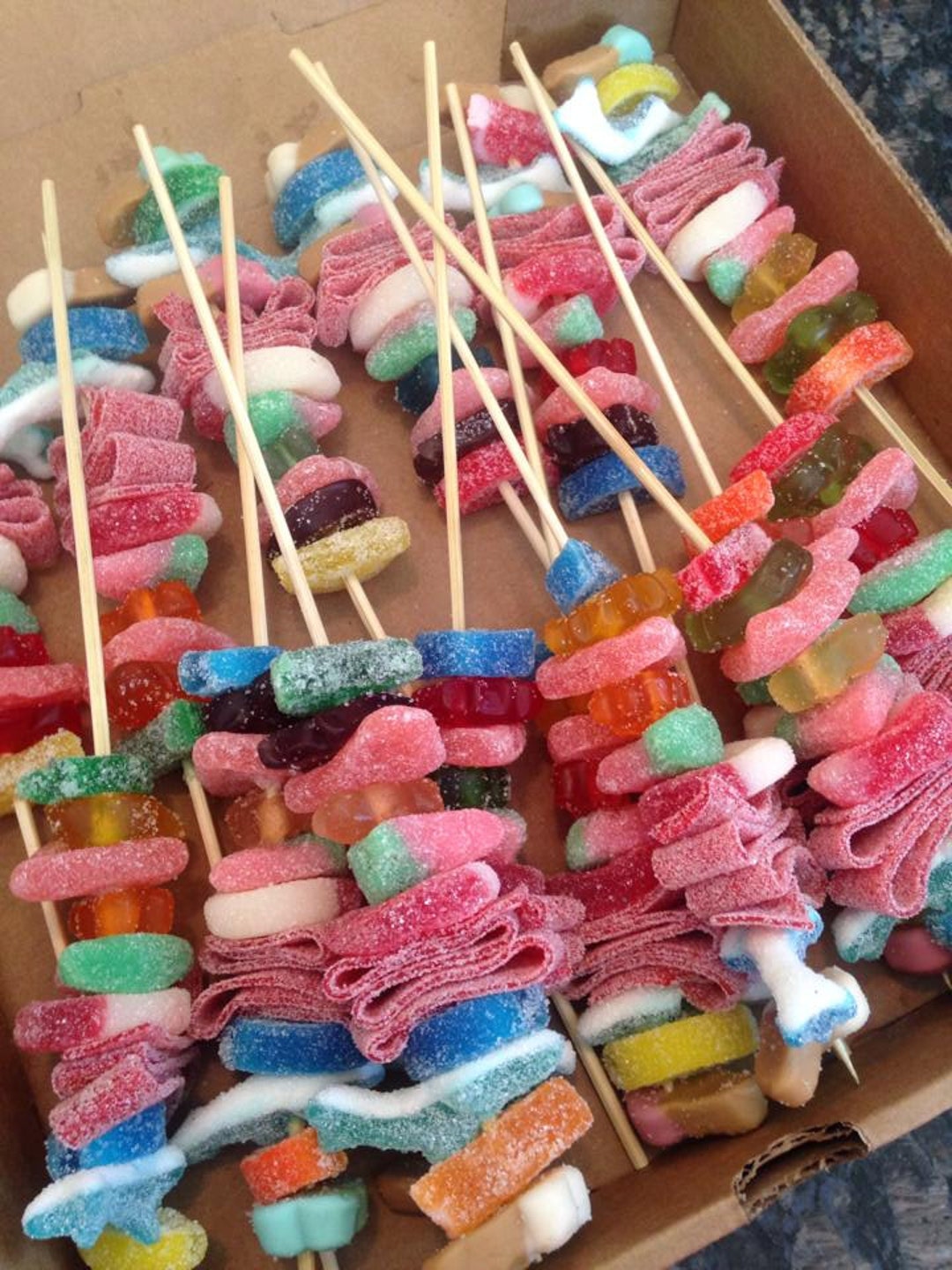 12 (1 Dozen) Candy Fruit Kabob Skewers Picnic Party Favors Design Your ...