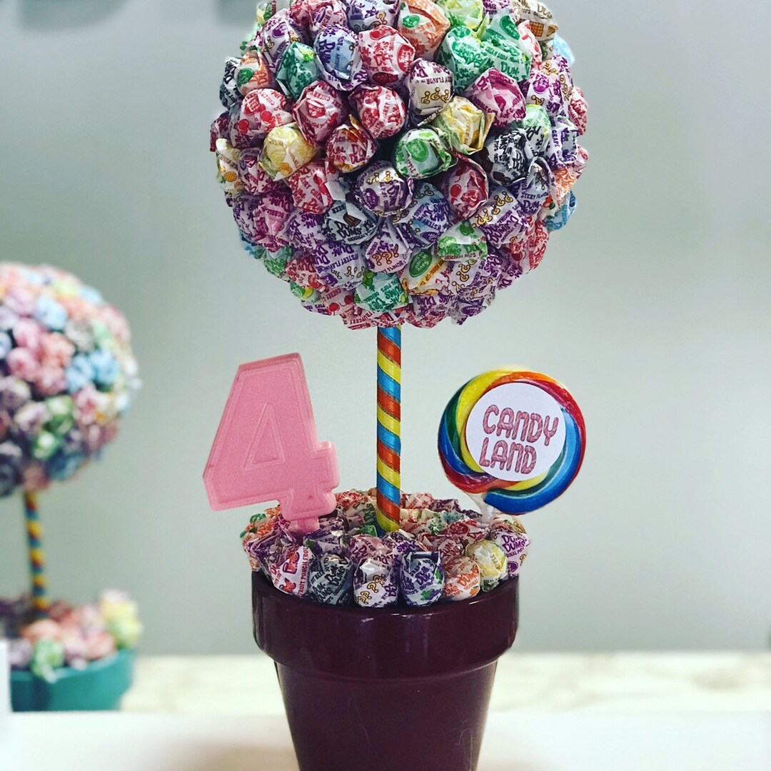 Topiary Lollipop Centerpiece (any Number in Chocolate) - Etsy