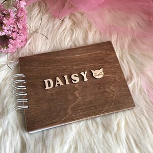 Cat Photo Album Personalized Pet Scrapbook Kitten Photo - Etsy