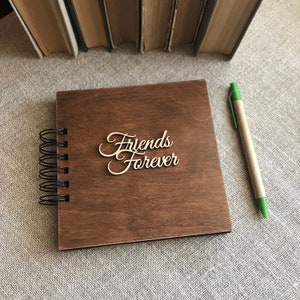 Photo Album for Best Friend Small Scrapbook Black Pages | Etsy