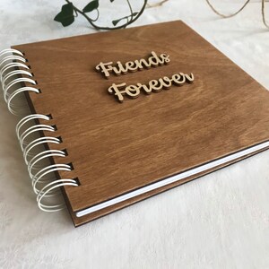 Photo Album for Best Friend / Wooden Cover Scrapbook / Friends Gift - Etsy