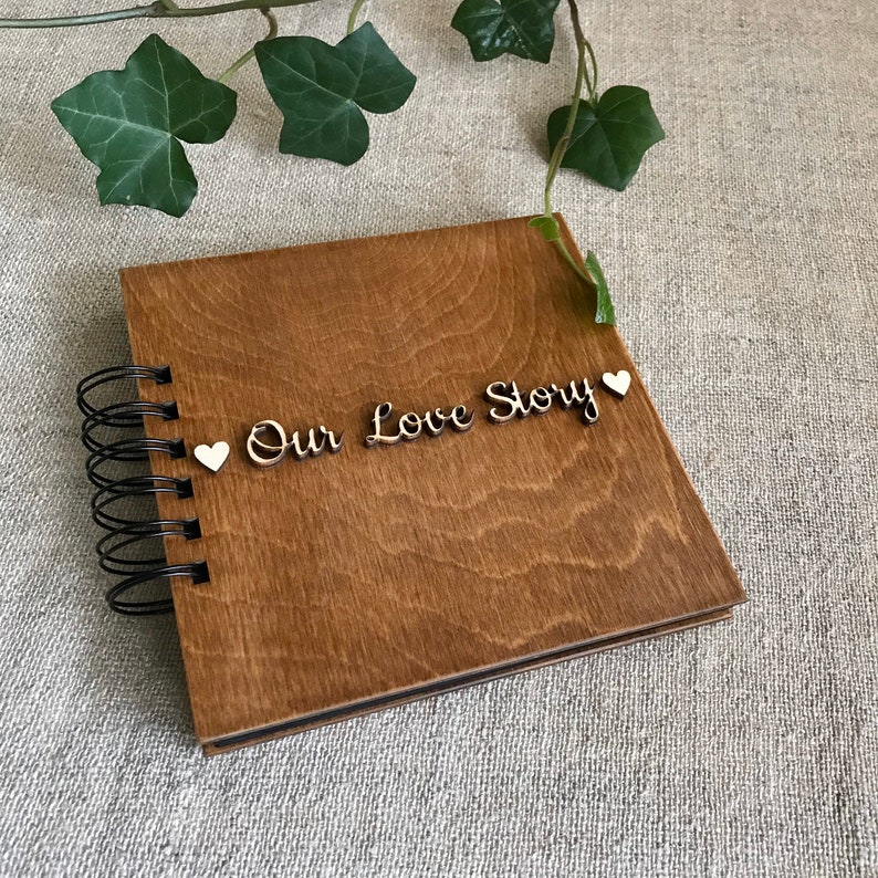 Small Photo Book Our Love Story Scrapbook Gift for | Etsy