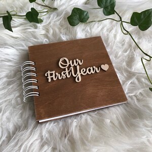 First Anniversary Scrapbook Love Diary Mini Photo Book Gift - Etsy
