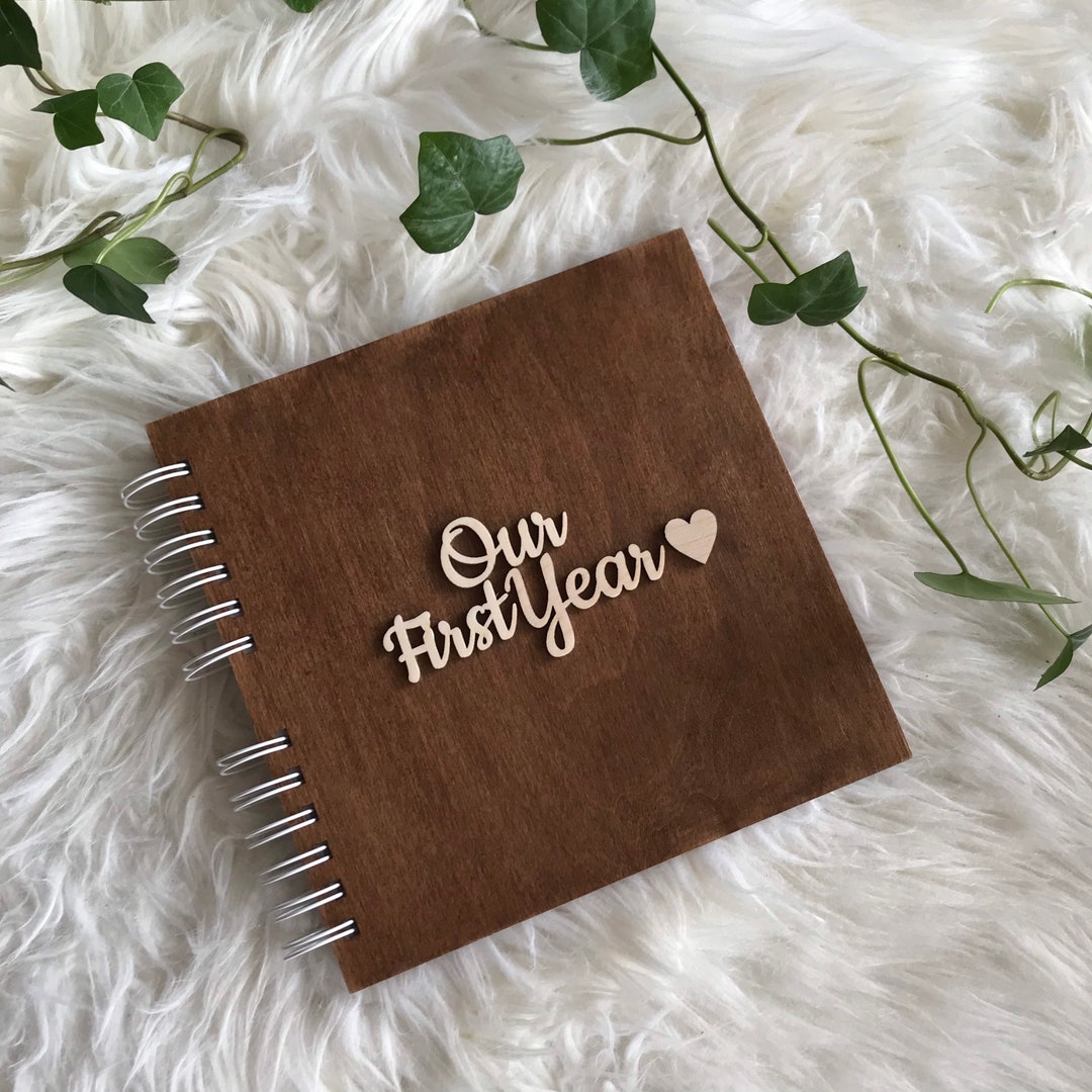Our First Year Anniversary Scrapbook - Love Diary - Photo Album - Gift ...