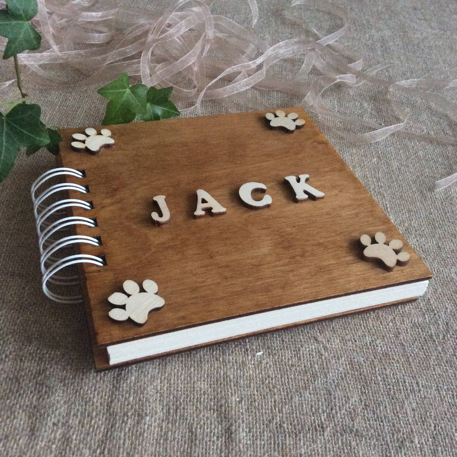 Dog Photo Book Small Personalized Album Pet Dog Scrapbook - Etsy