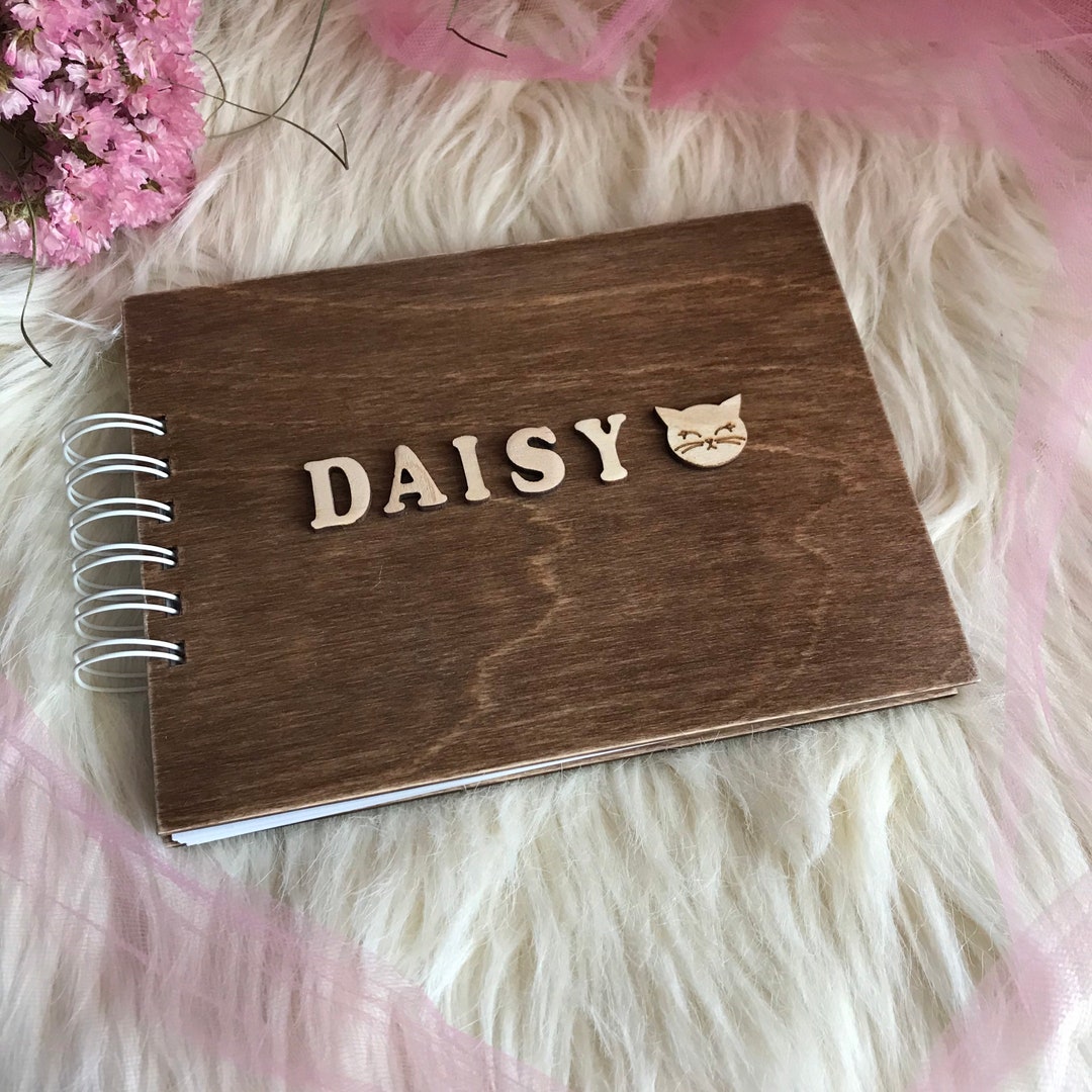 Cat Photo Album Personalized Pet Scrapbook Kitten Photo - Etsy