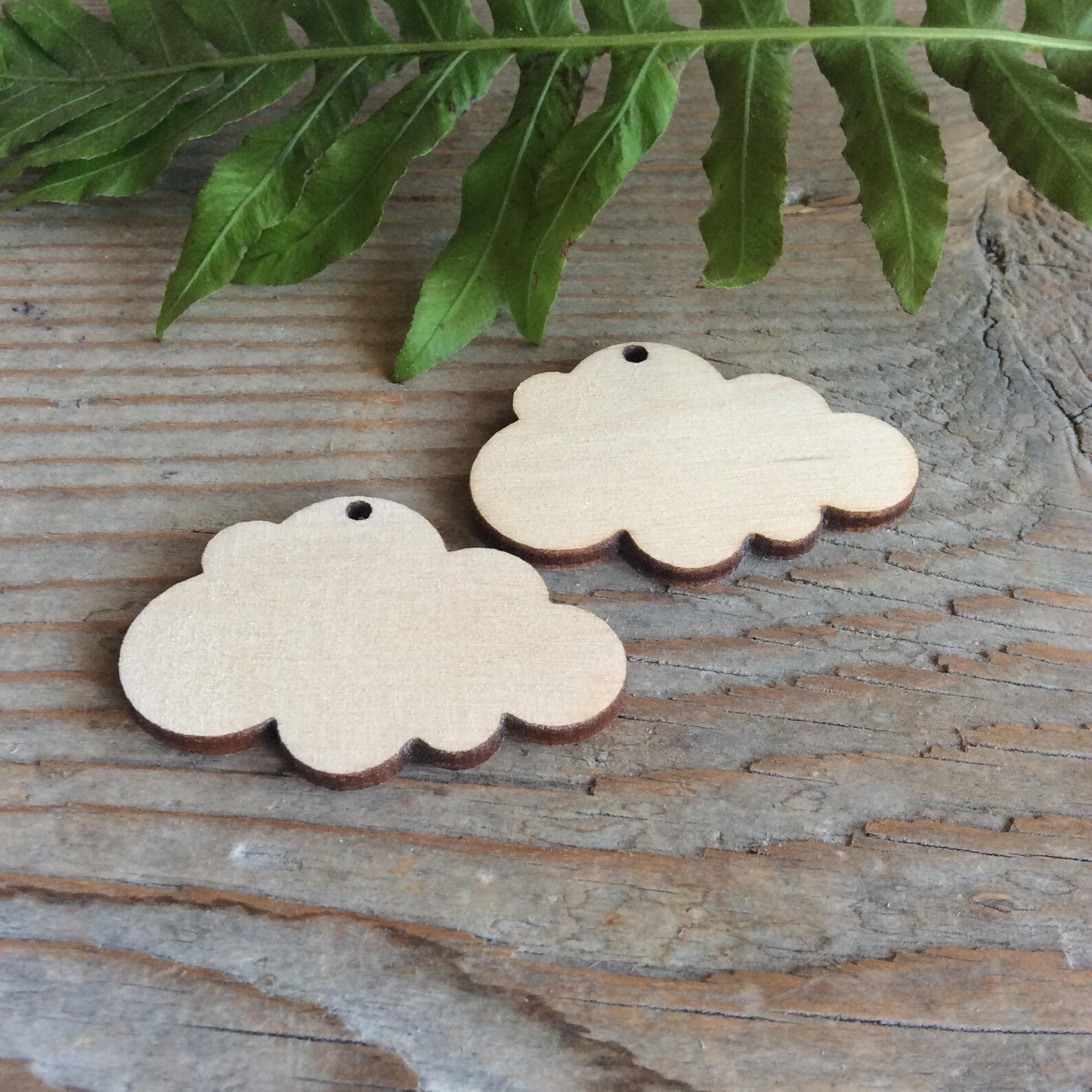 Wooden Clouds / Set of 10 / Plywood Cut Outs / Wooden Blank / | Etsy