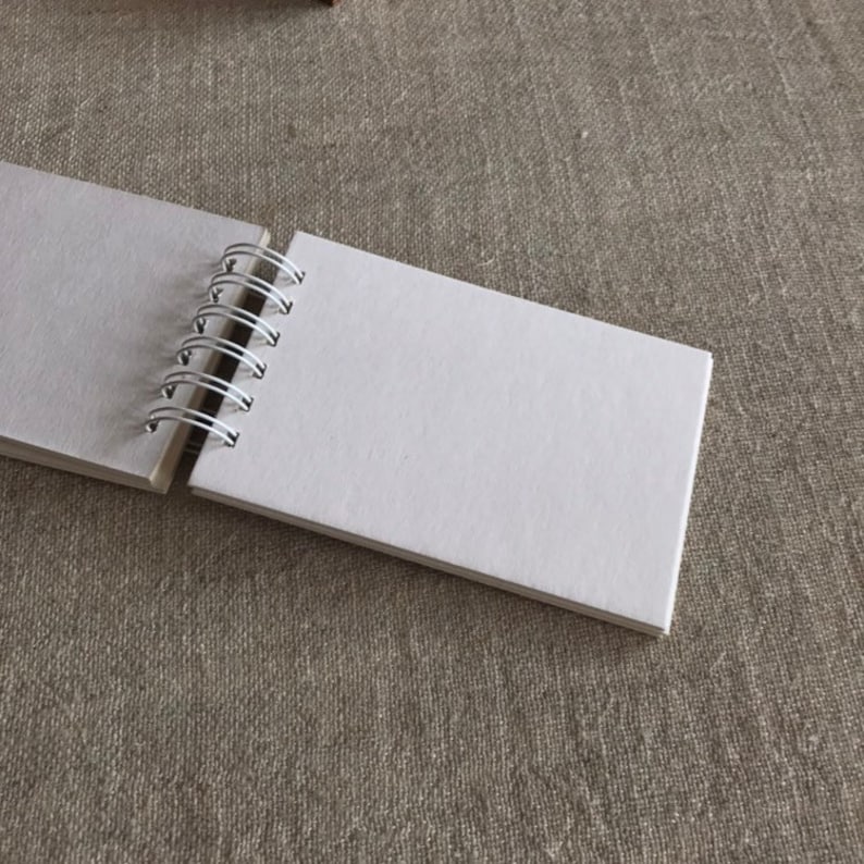 Small Notebook Blank Set of 10 Mini Scrapbook Album Spiral - Etsy