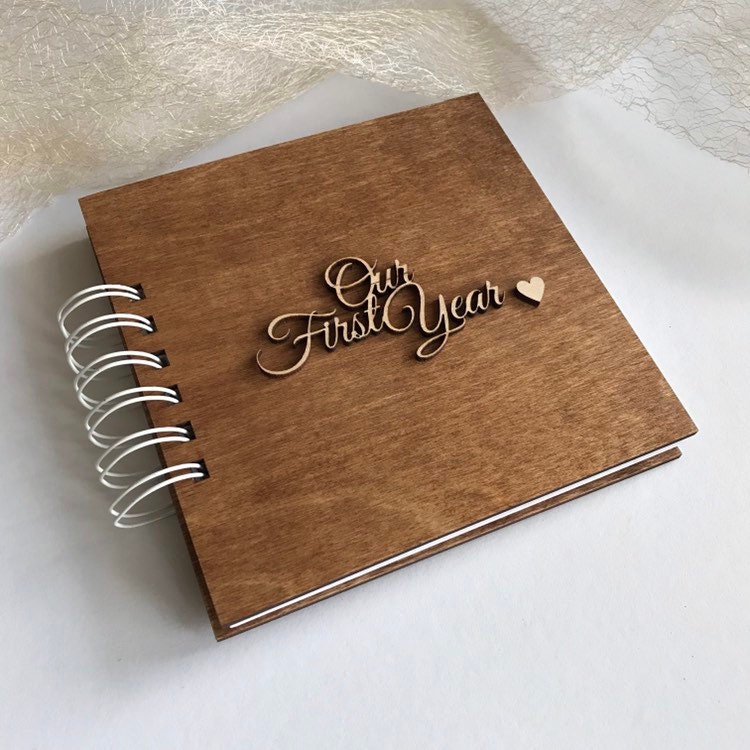 First Anniversary Scrapbook Love Diary Mini Photo Book Gift - Etsy
