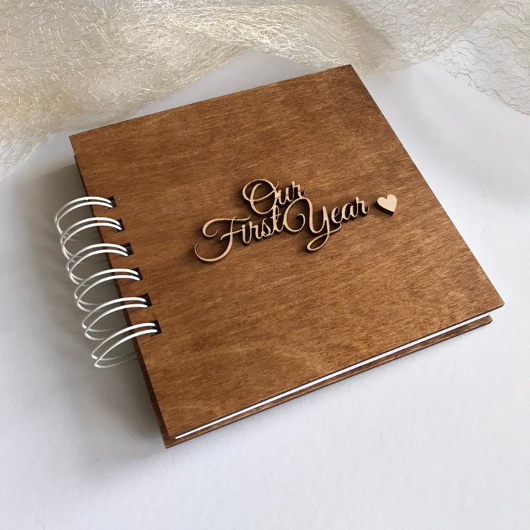 First Anniversary Scrapbook Love Diary Mini Photo Book Gift - Etsy