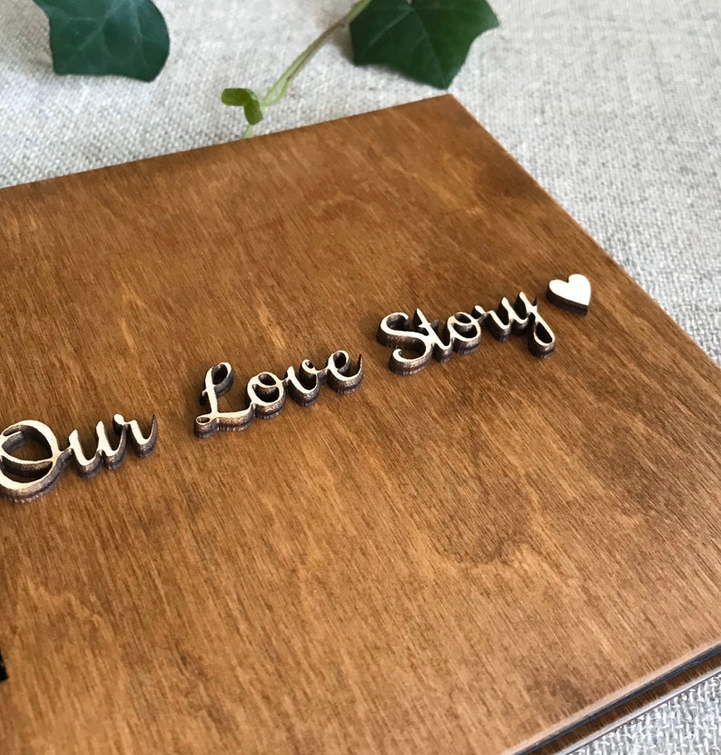 Small Photo Book Our Love Story Scrapbook Gift for | Etsy
