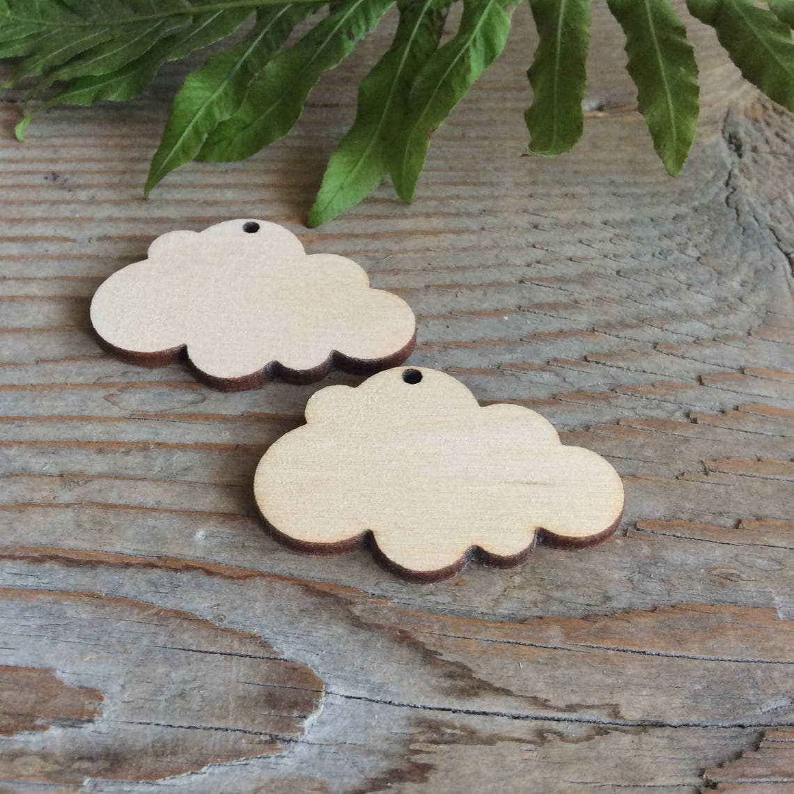Wooden Clouds / Set of 10 / Plywood Cut Outs / Wooden Blank / | Etsy