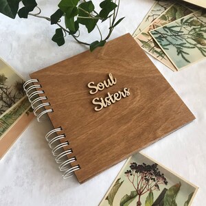 Photo Album for Best Friend / Wooden Cover Scrapbook / Friends Gift - Etsy