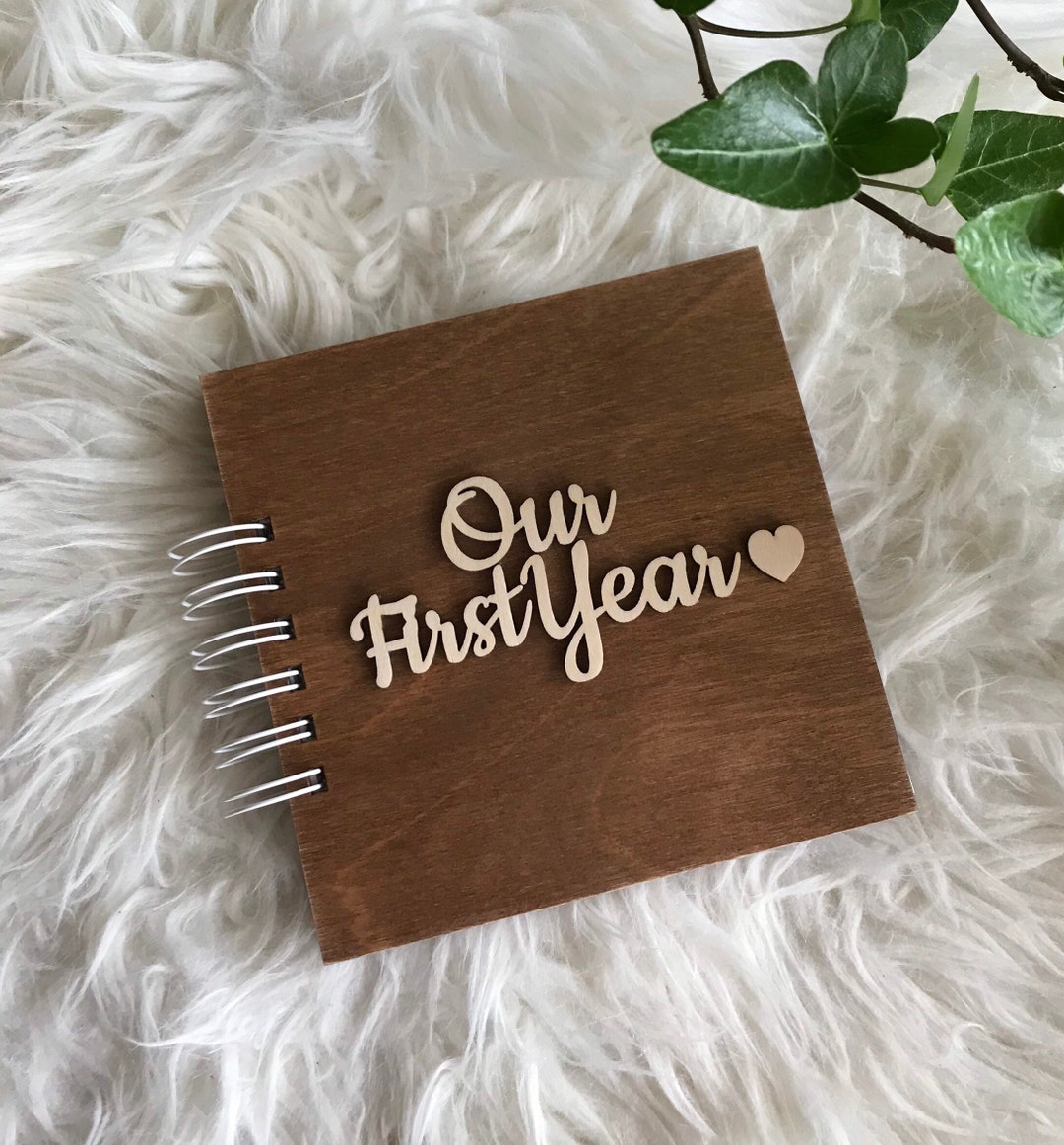 First Anniversary Scrapbook Love Diary Mini Photo Book Gift - Etsy