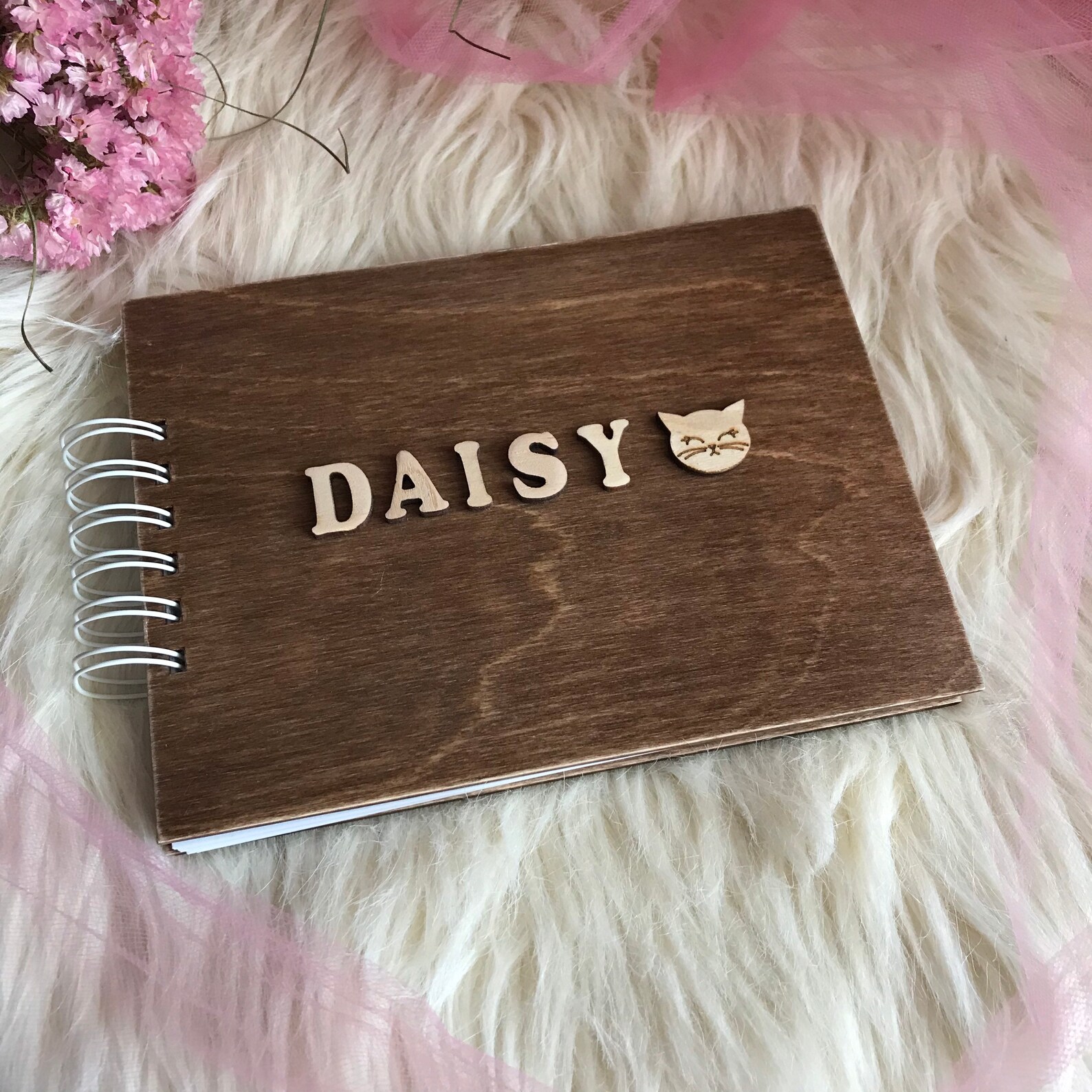 Cat Photo Album Personalized Pet Scrapbook Kitten Photo - Etsy